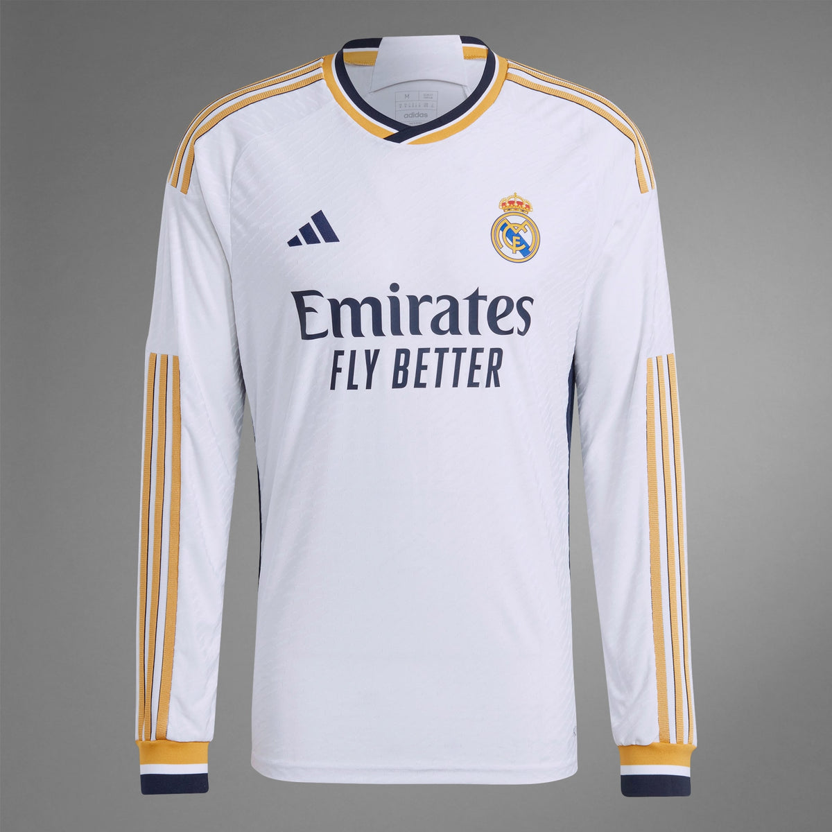 adidas Real Madrid Authentic Home Long Sleeve Jersey - Niky's Sports