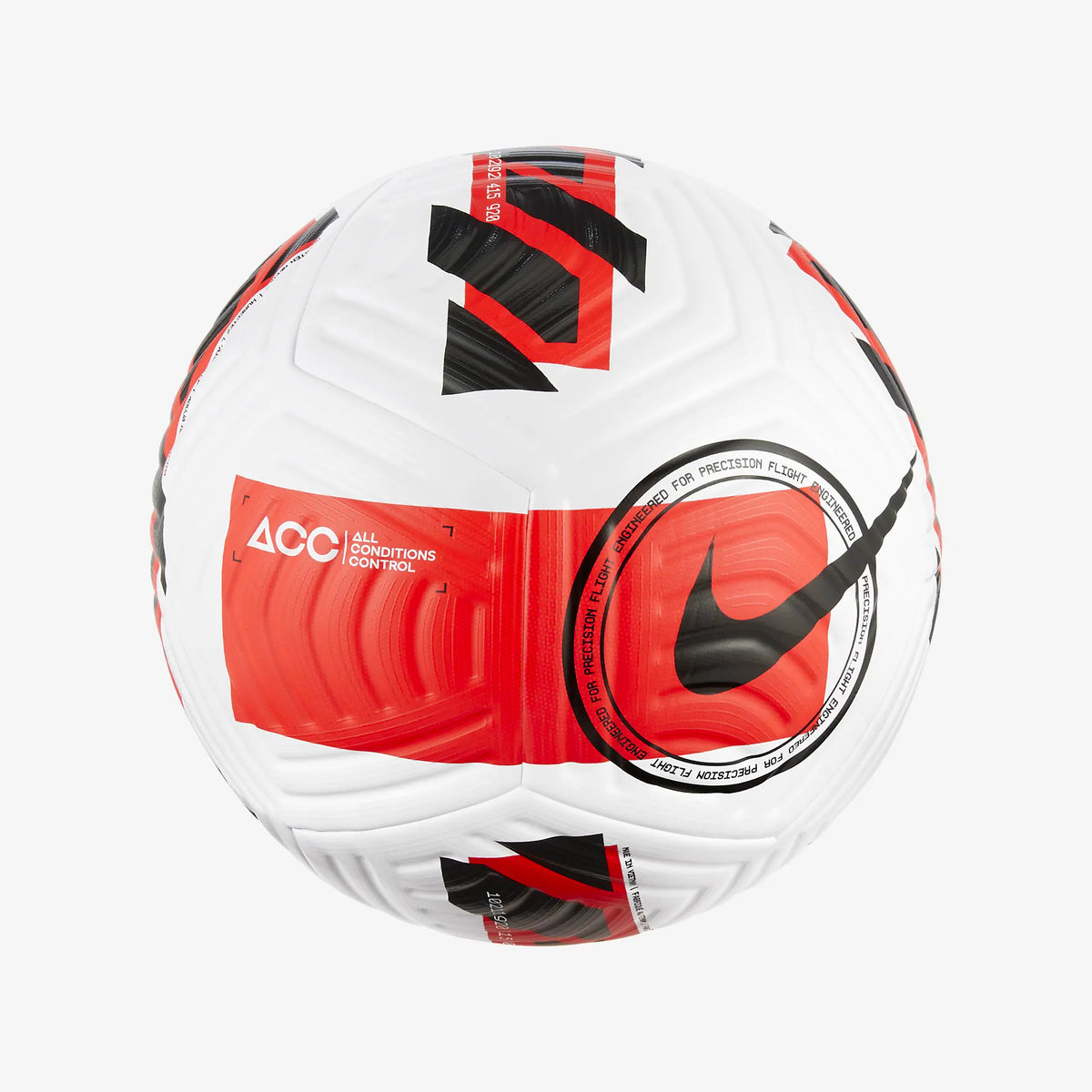 Nike Flight Soccer Ball - White/Bright Crimson/Black - Niky's Sports