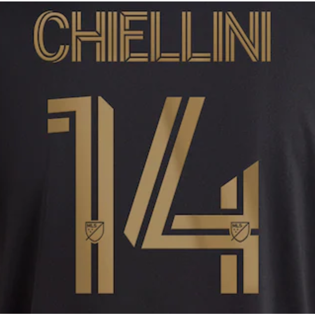 Chiellini 14 LAFC Home Adult Name and Number Set - Niky's Sports
