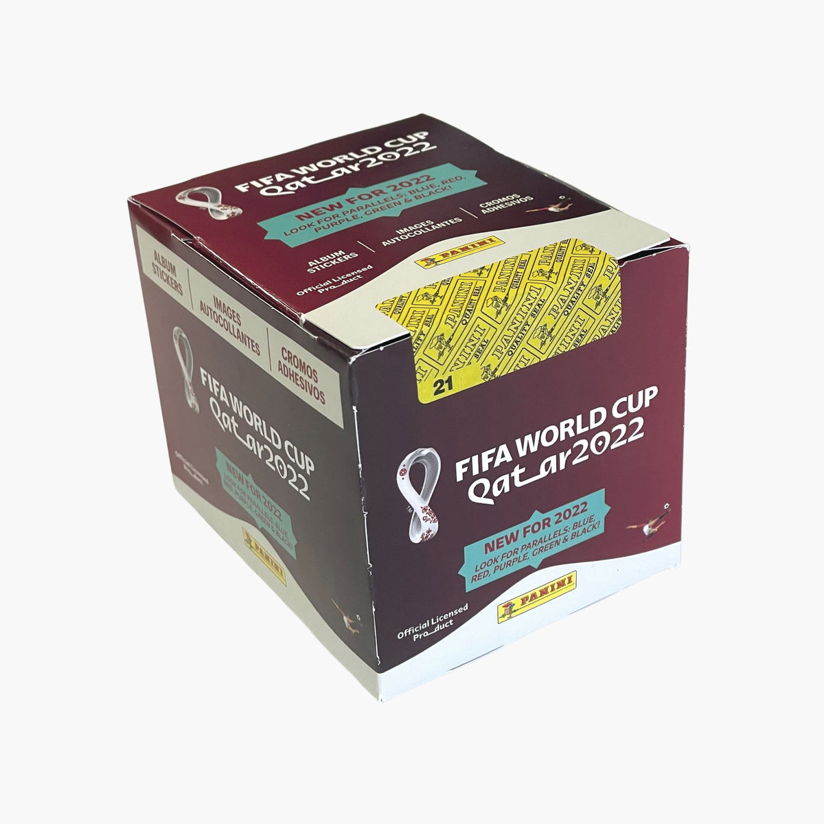 Panini World Cup Qatar 2022 Sticker Box (50 STICKER PACKS 250 STICKERS ...